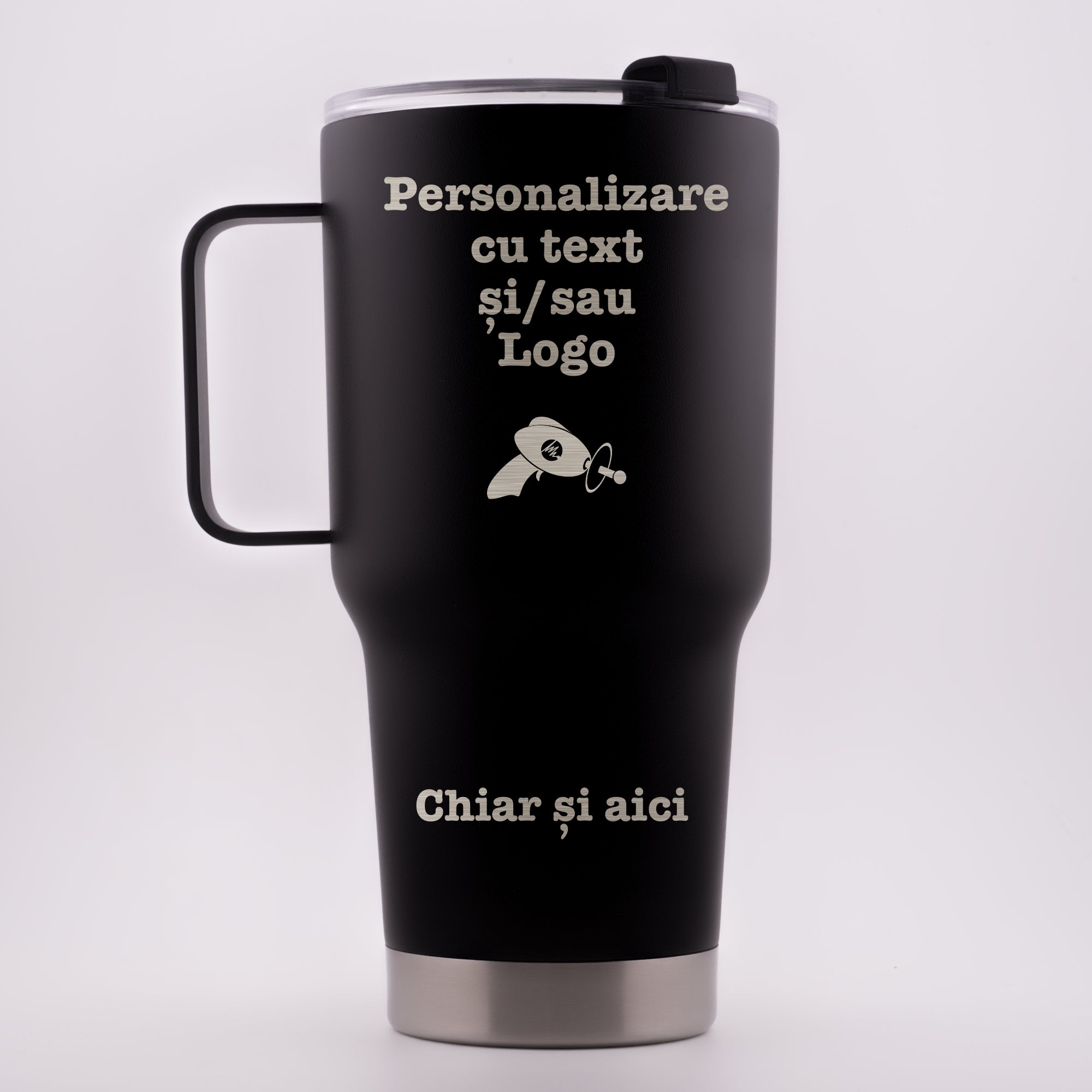Termos Personalizat 850ml Cu Nume | Gravură Laser | Cadou Ideal